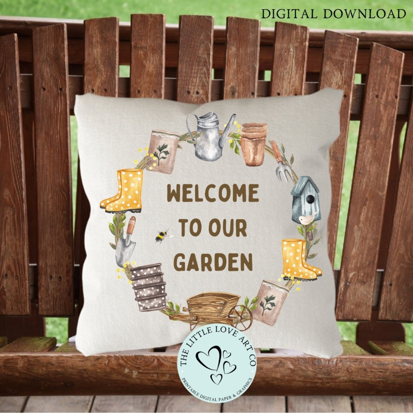 Welcome To Our Garden Spring Gardening Sign Spring Decor | Etsy