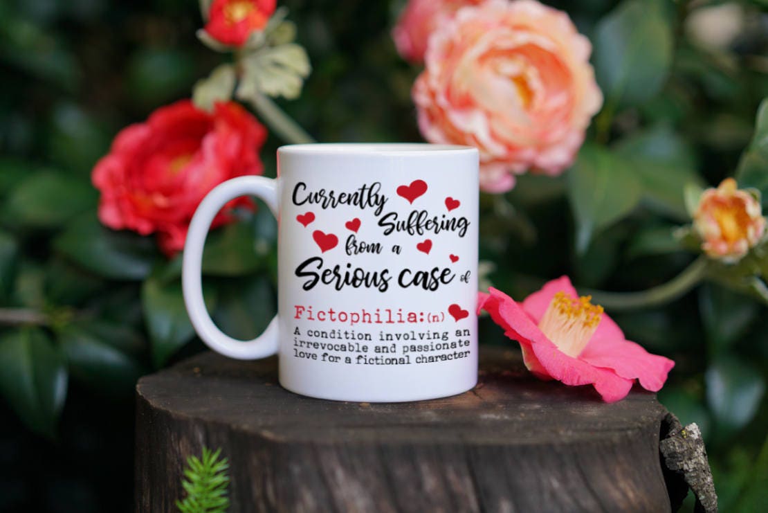 Suffering from Fictophilia mug irrevocable and passionate | Etsy