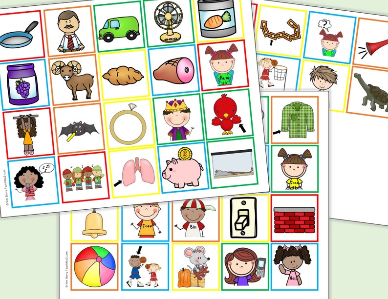 Decoding and Picture Matching Word Mats for Grades1-2 Literacy - Etsy