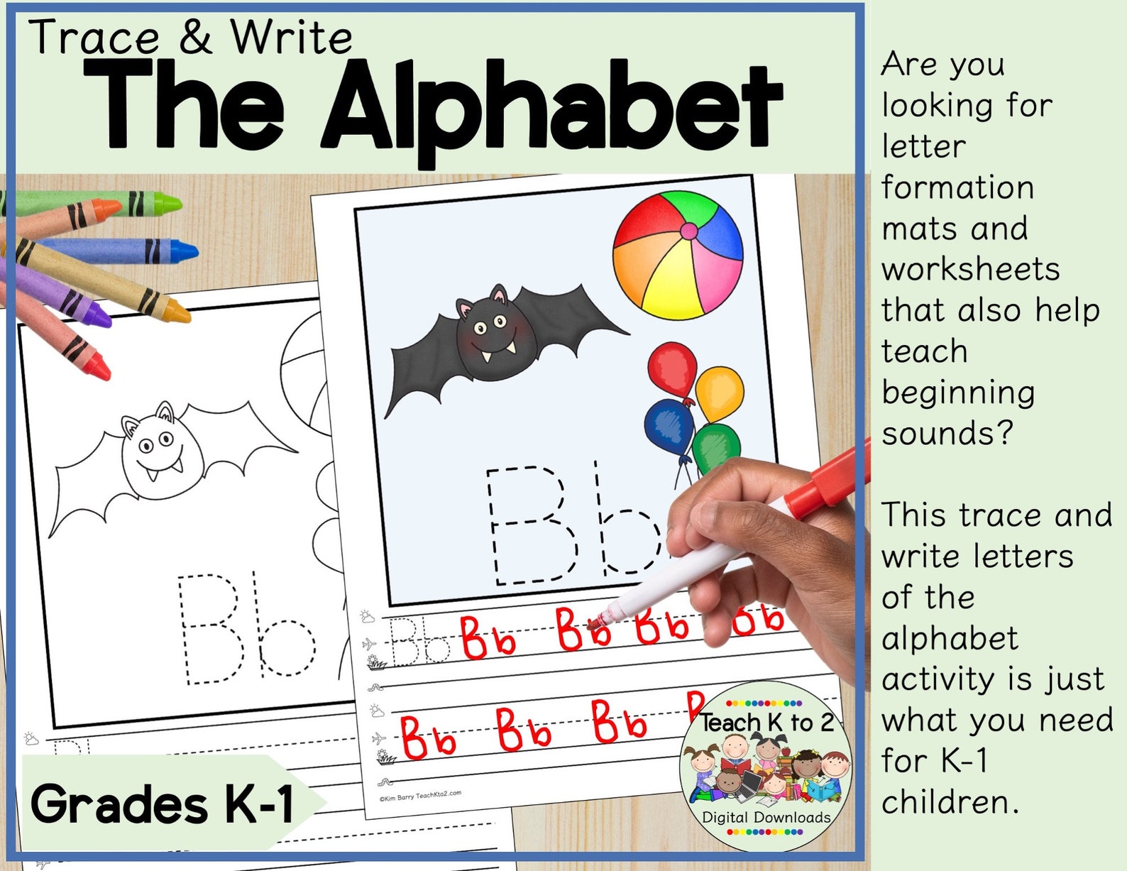 Letter Formation Mats and Worksheets/practice Tracing Letters for ...