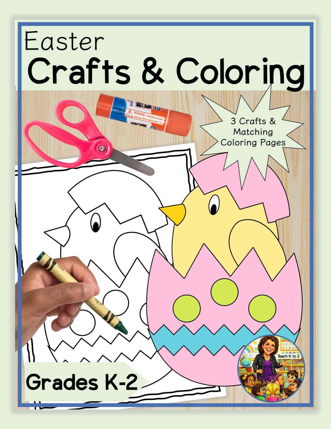 Printable Easter Crafts and Coloring Pages | Rainy Day Screen Free ...