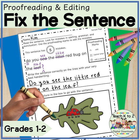 Editing Papers Worksheet