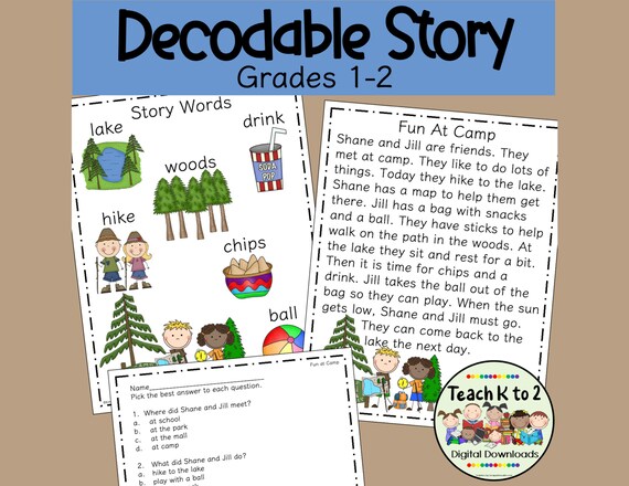 Decodable Story With Sight Words/grade 1 Story/word - Etsy