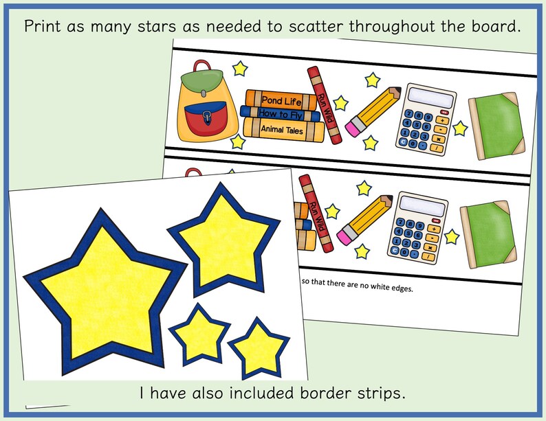 Back to School Bulletin Board Set/animals at School/classroom Decor ...