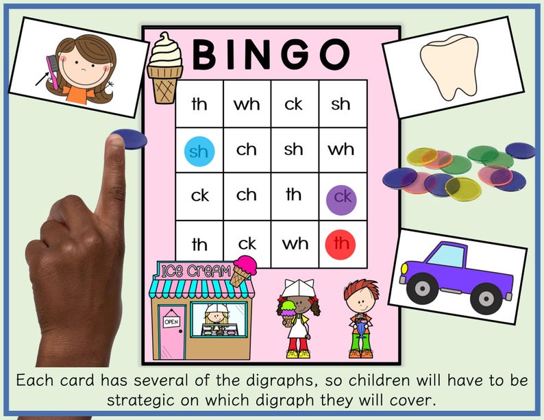 Digraphs Bingo/phonics Game/outer Space Theme/small Group Teacher Led ...