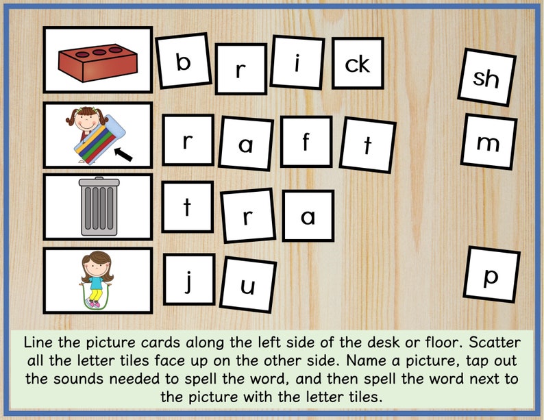 Spell-a Word Glued Sounds/digraphs/blends Word Building/spelling ...