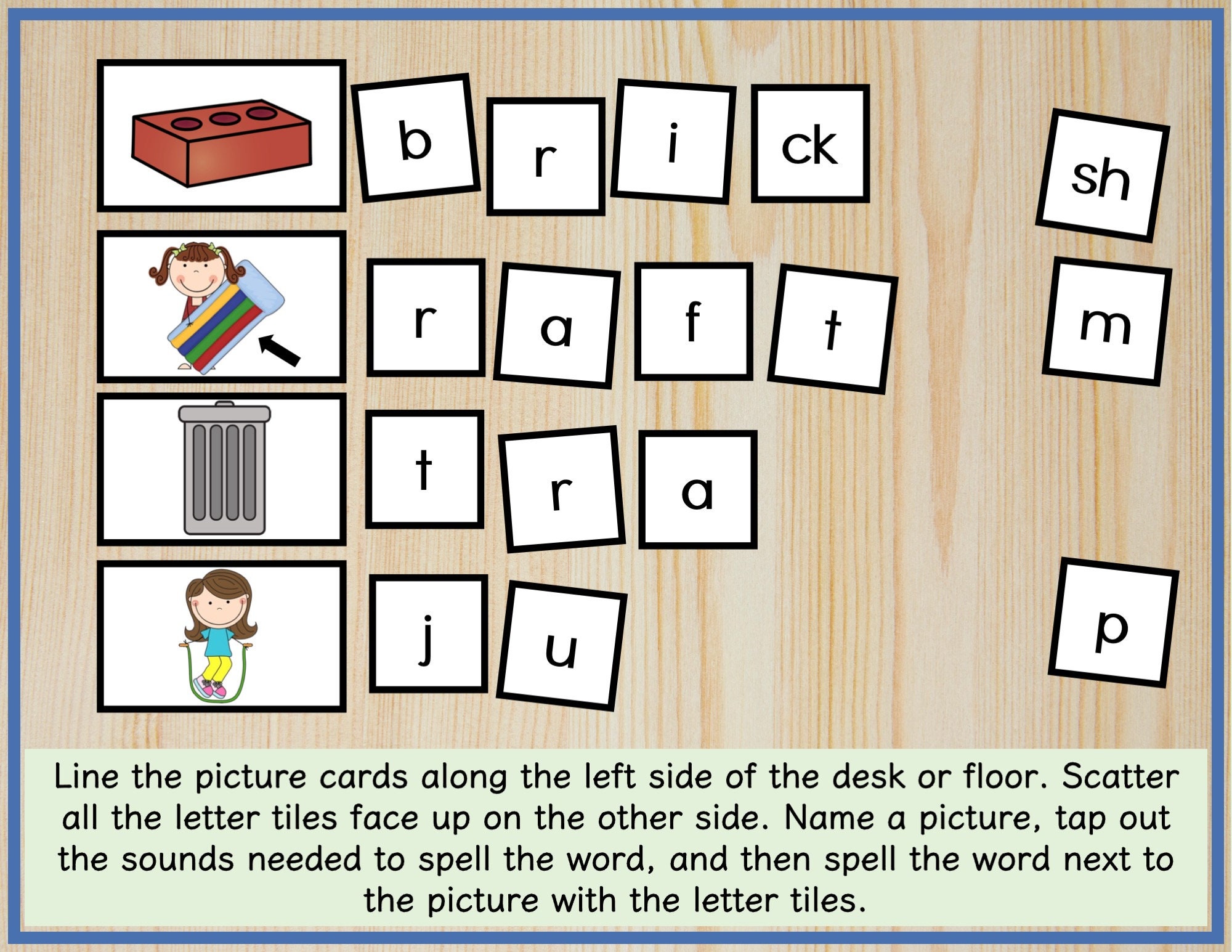 Spell-a Word Glued Sounds/digraphs/blends Word Building/spelling ...