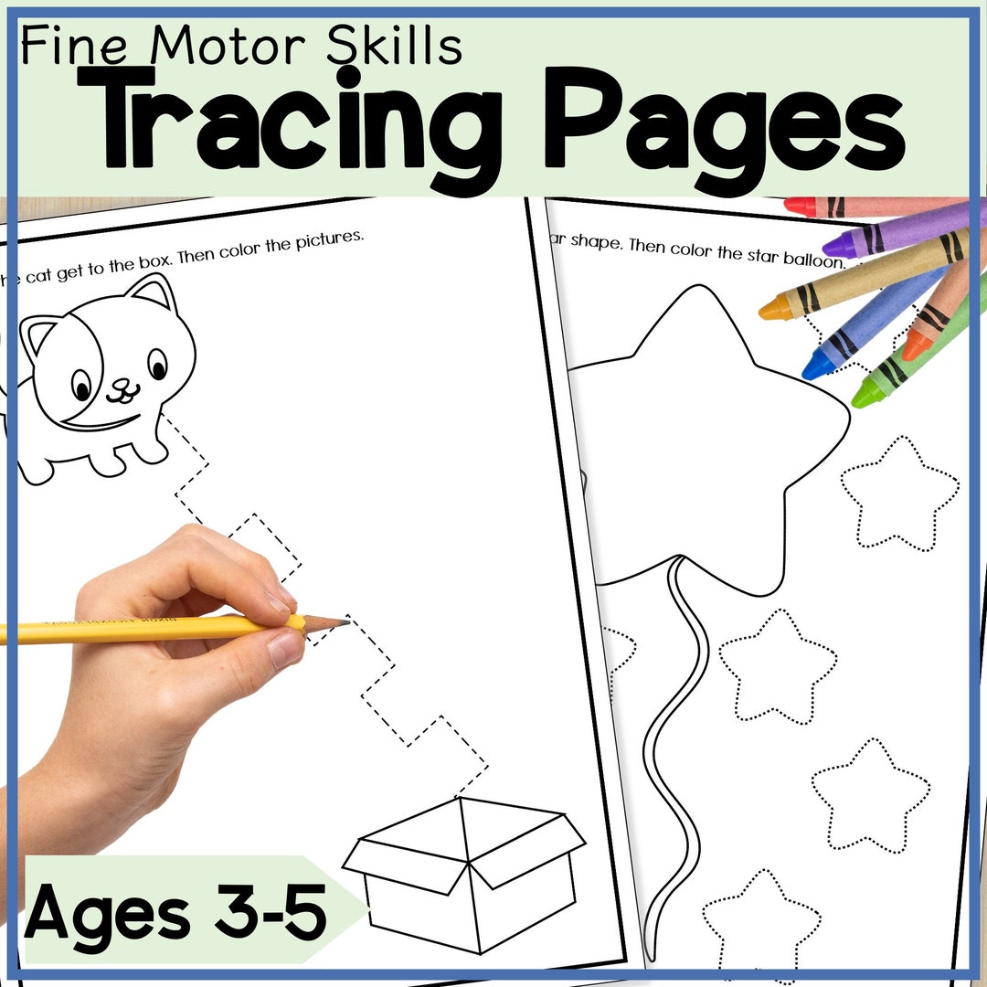 Preschool Tracing Pages | Fine Motor Skills, Pre-writing (digital ...