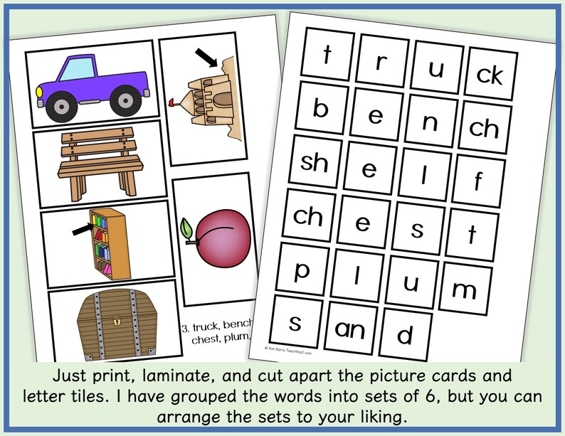 Spell-a Word Glued Sounds/digraphs/blends Word Building/spelling ...