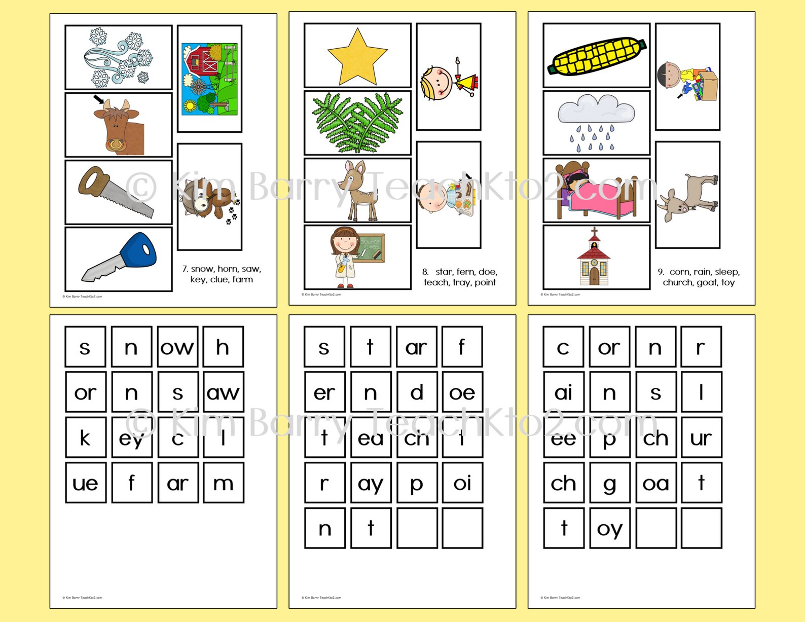 Spell-a Word Vowel Teams/r-controlled Vowels/word - Etsy