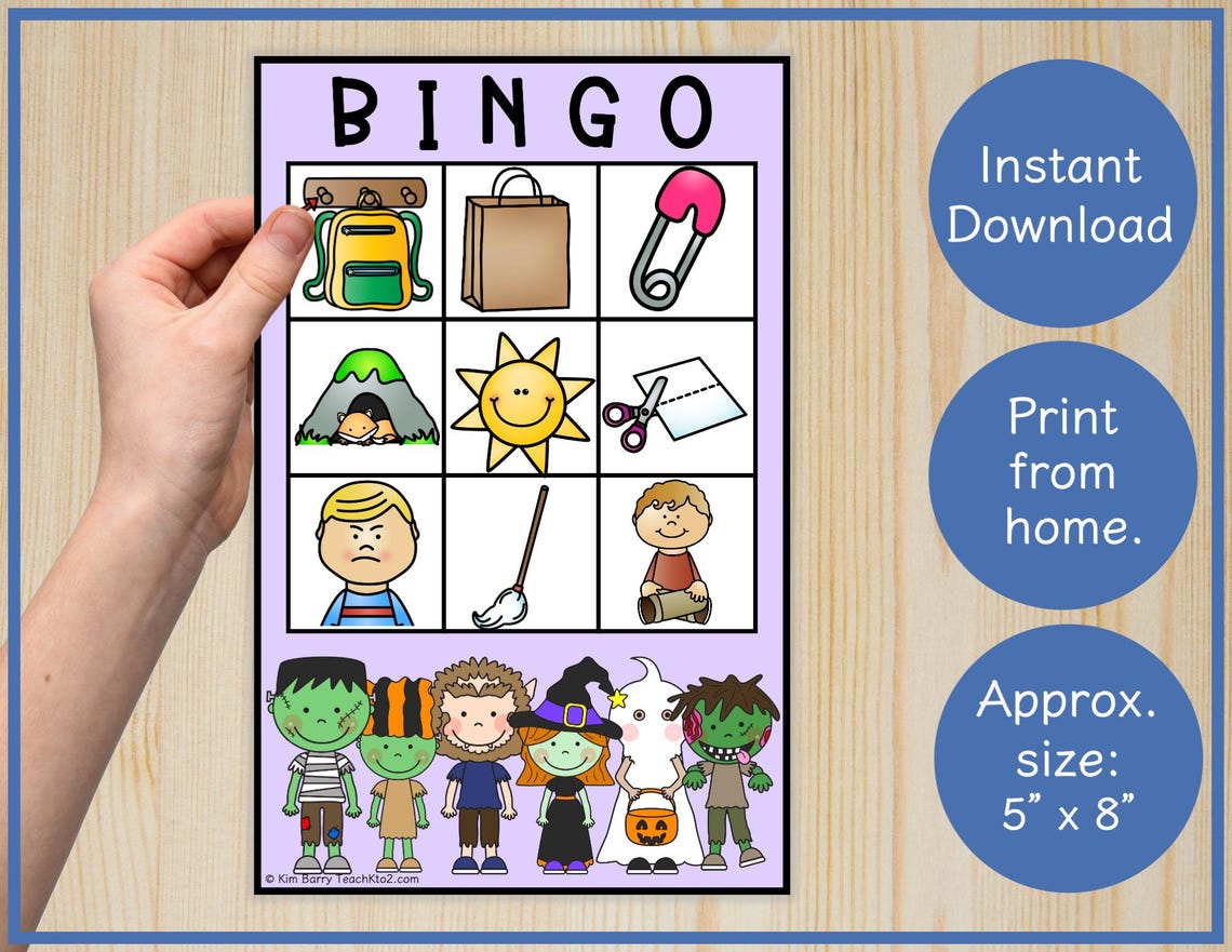 Blending BINGO Phonemic Awareness Halloween Themed Game for ...