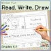 Winter Sentence Writing Worksheets for Kindergarten or First Grade ...