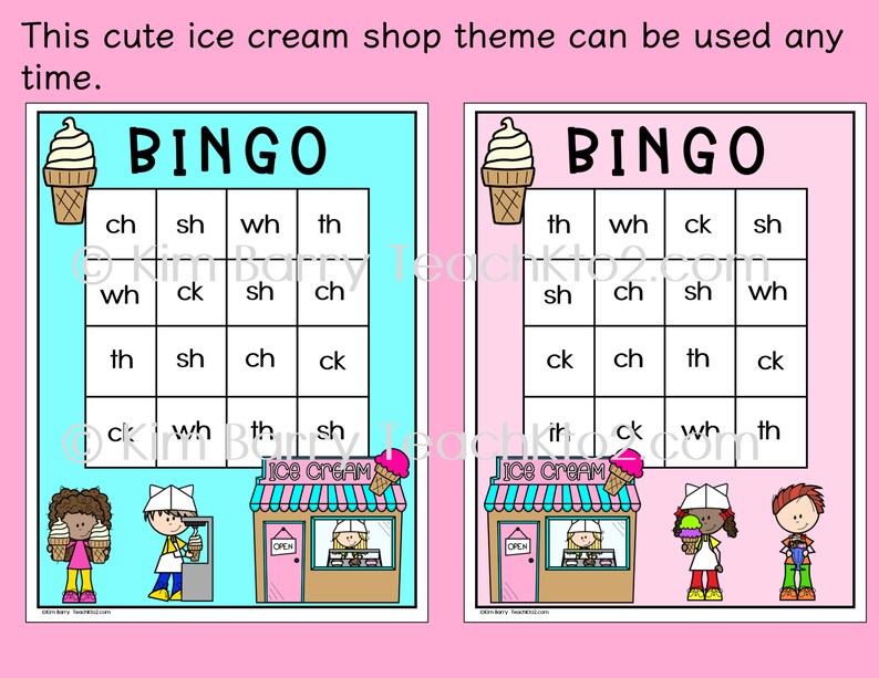 Digraphs Bingo/phonics Game/outer Space Theme/small Group - Etsy