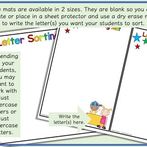 Letter Identification and Recognition Sorting Activity for Kindergarten ...