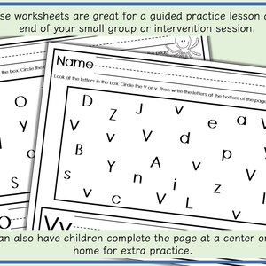 Letter Recognition and Handwriting Practice Worksheets for Preschool ...