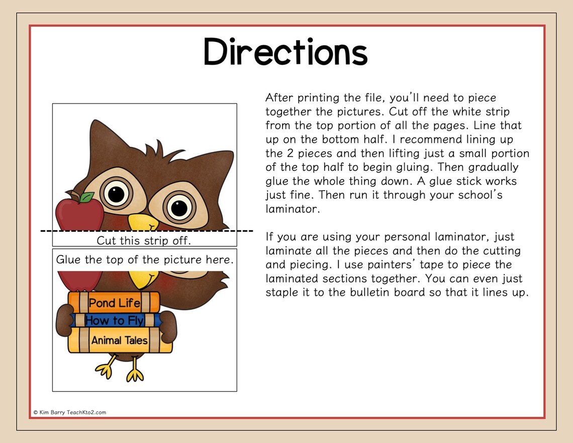 Back to School Bulletin Board Set/animals at School/classroom - Etsy