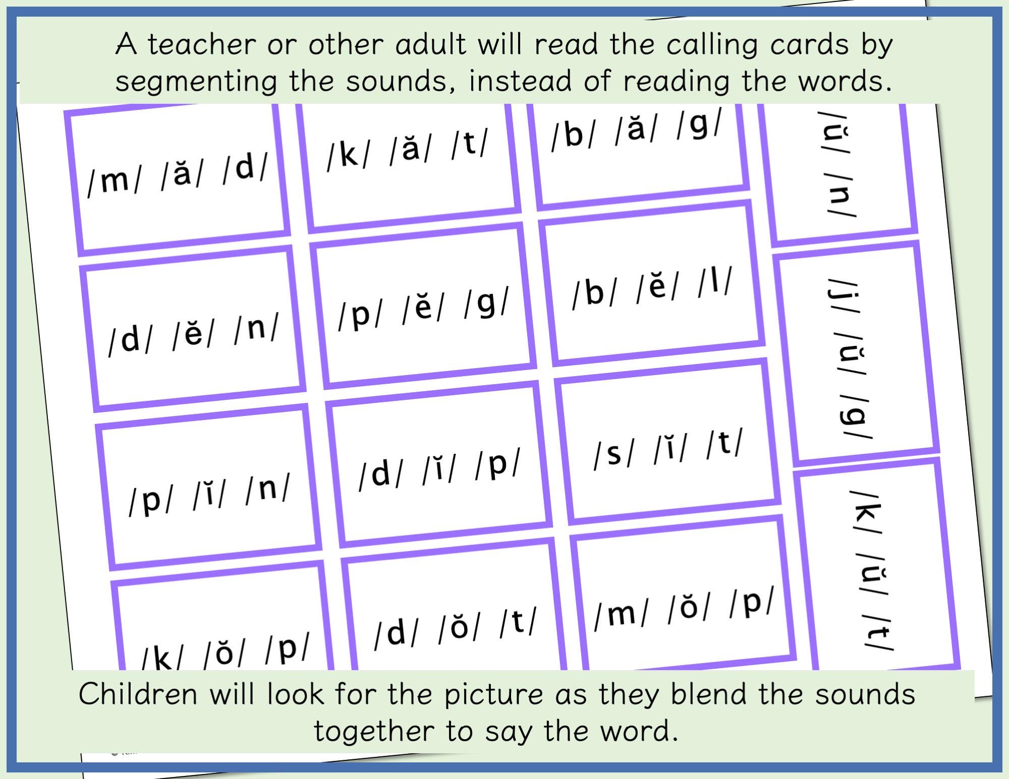 Blending BINGO Phonemic Awareness Halloween Themed Game for ...