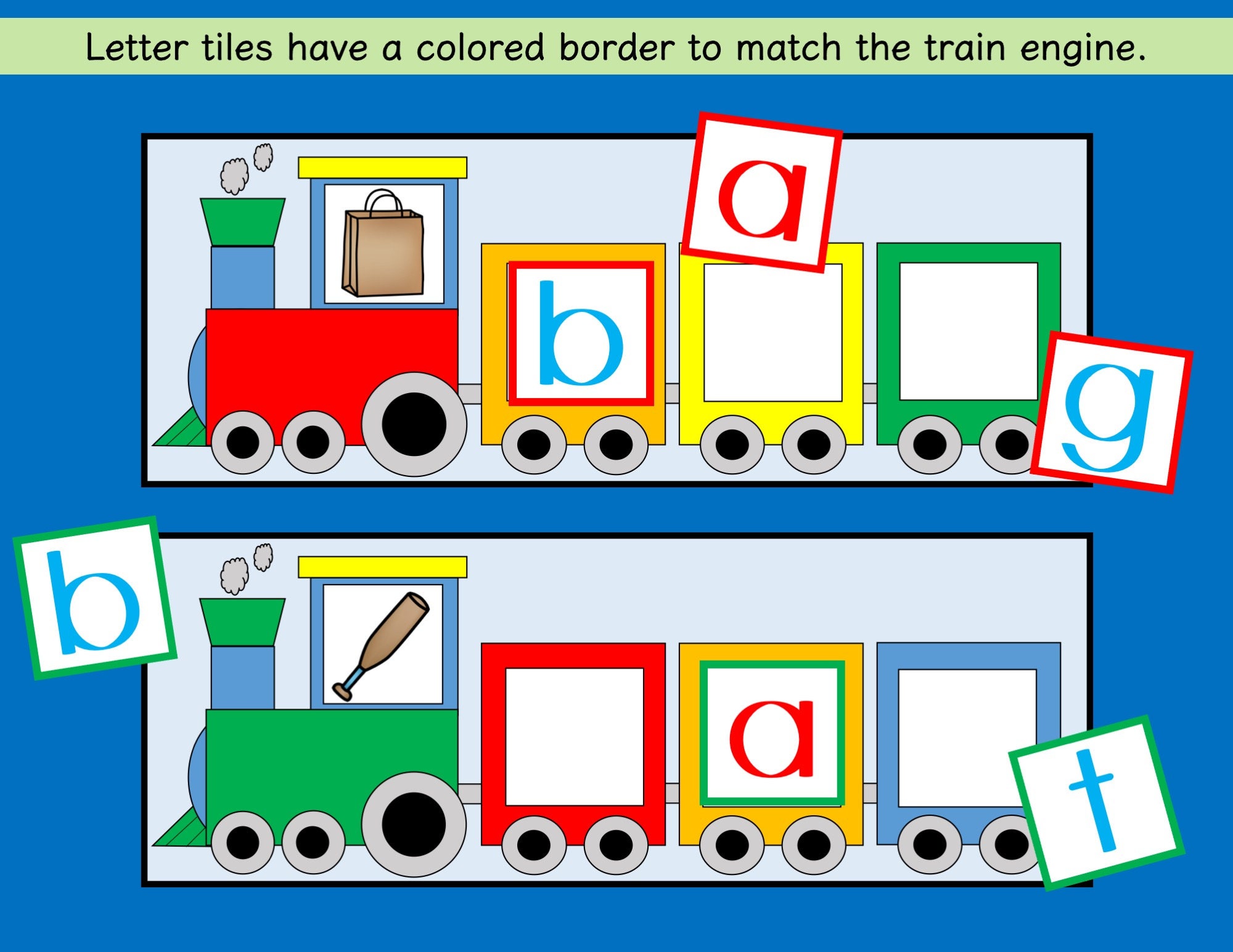 CVC Word Building/cvc Words to Build and Write/digital Download ...