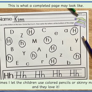 Letter Recognition and Handwriting Practice Worksheets for Preschool ...