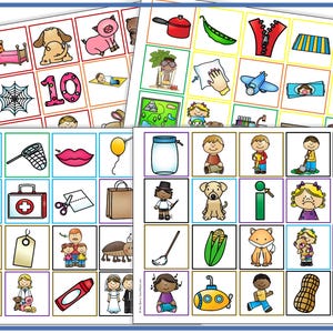 CVC Decoding and Picture Matching Word Mats for Grades K-1 Literacy ...