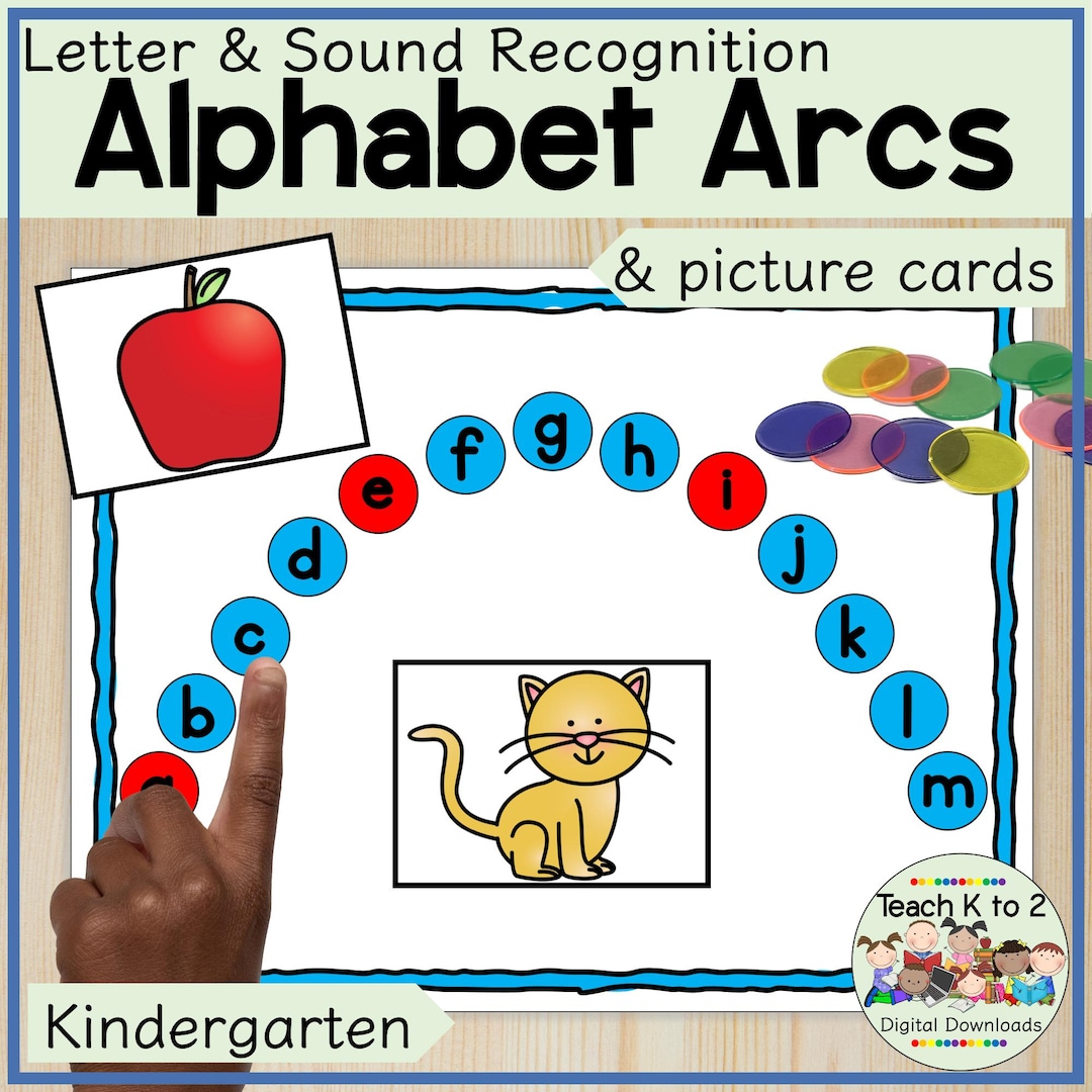 Alphabet Arcs With Picture Cards for Beginning Sounds and Letter ...
