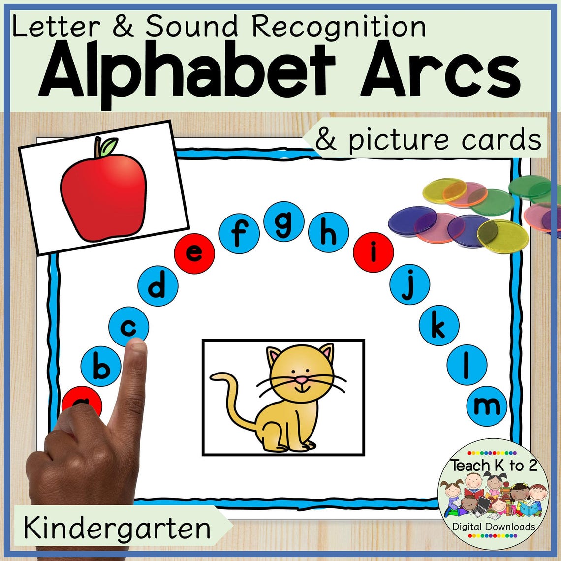 Alphabet Arcs With Picture Cards for Beginning Sounds and Letter ...