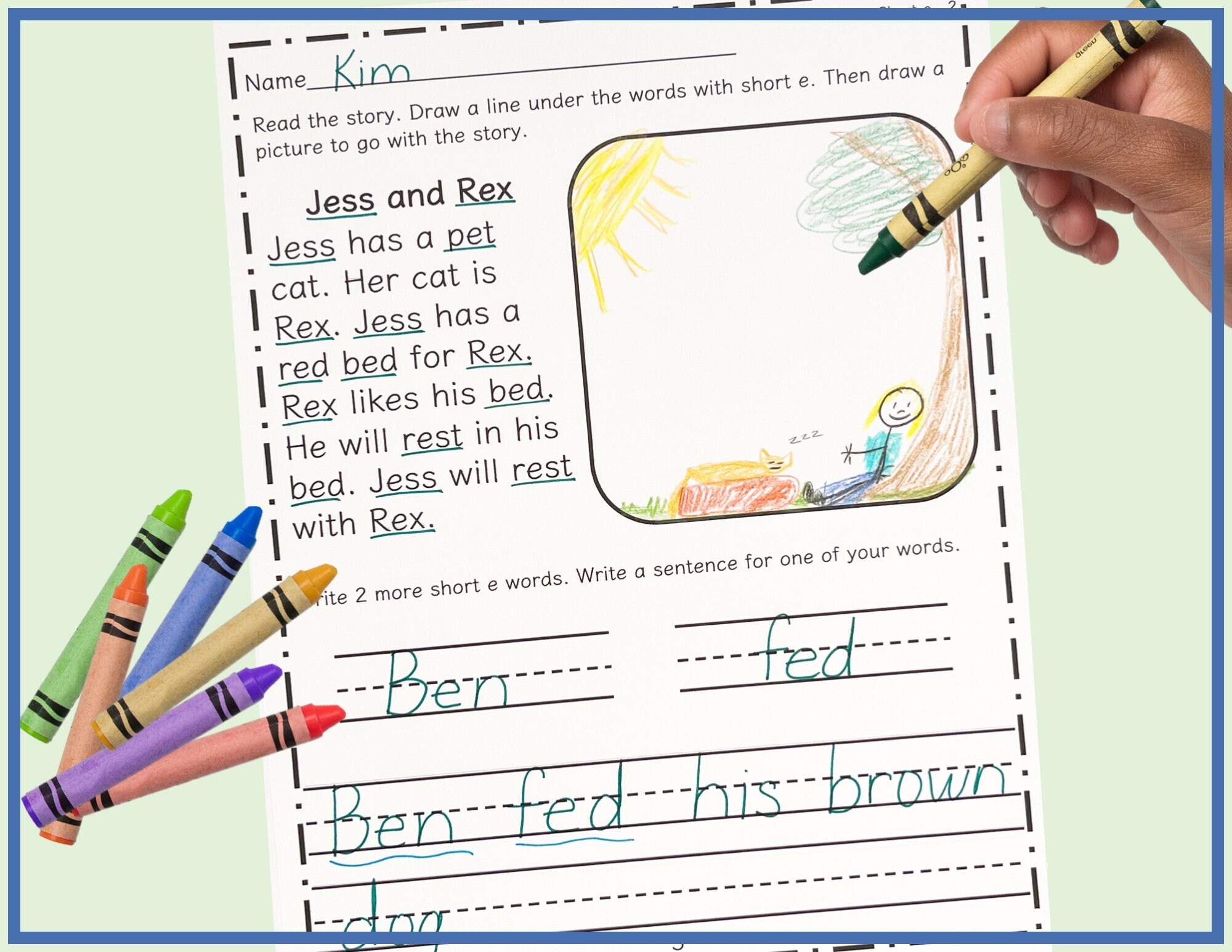 Short Vowel Stories for First Grade Reading Lessons or Literacy Centers ...