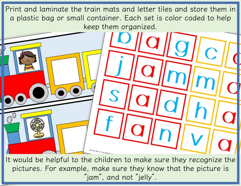CVC Word Building/cvc Words to Build and Write/digital Download ...