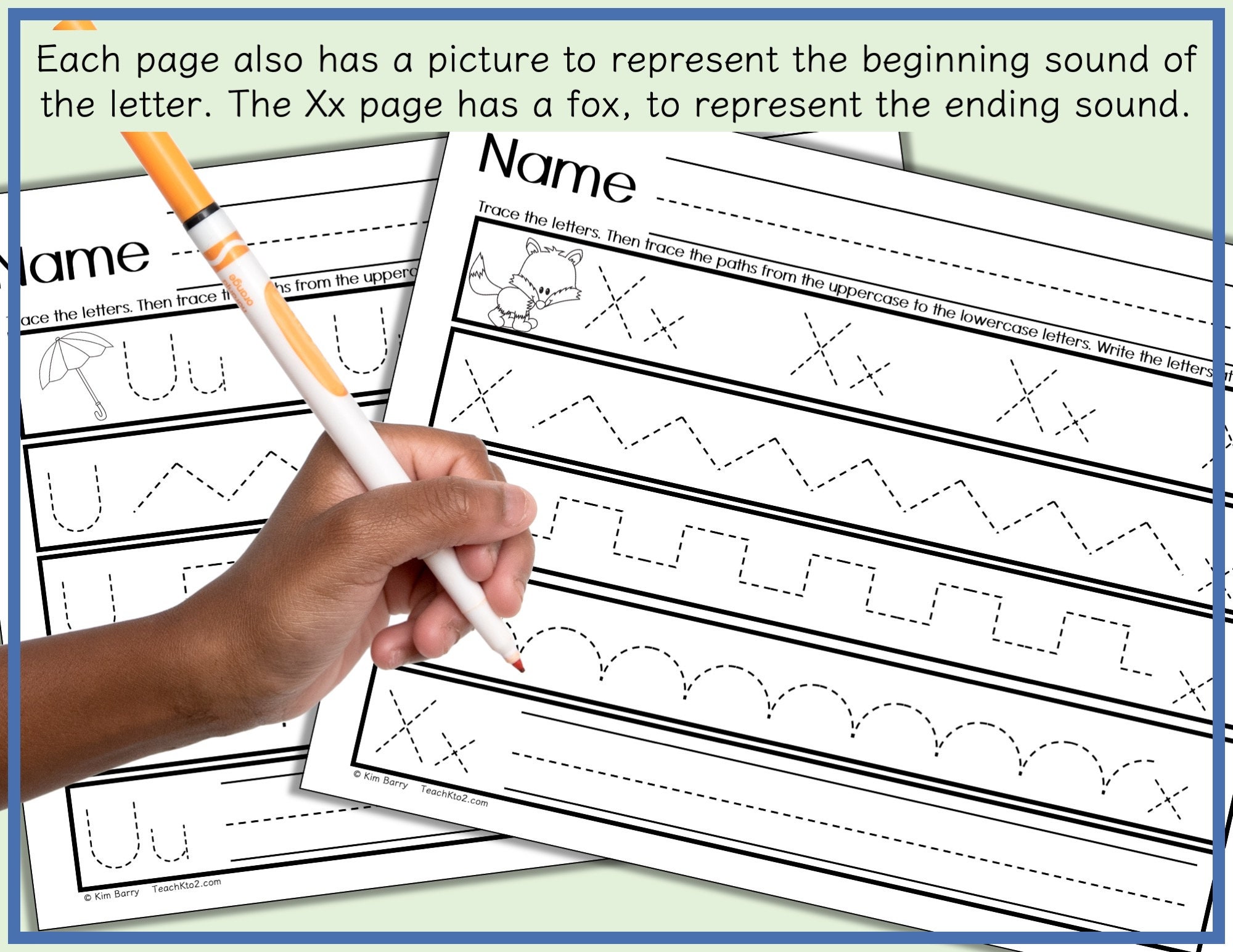 Tracing Lines and Letters Worksheets for Handwriting and Pencil Control ...