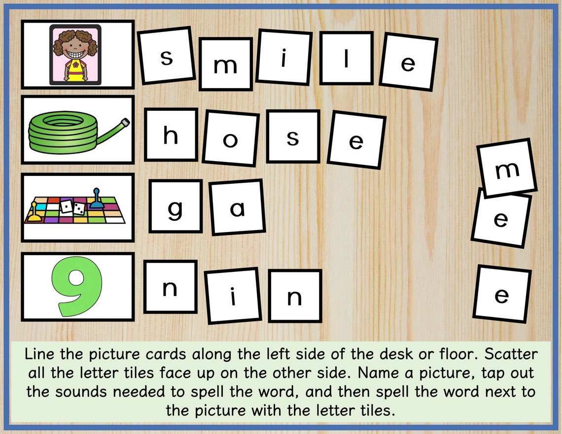 Spell-a Word VCE Words With Blends Word Building/spelling/literacy ...