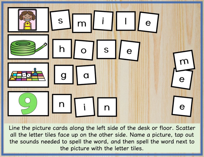 Spell-a Word VCE Words With Blends Word Building/spelling/literacy ...