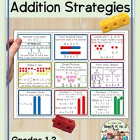 Addition Strategies Mini-posters for Grade 1/anchor Charts for First ...