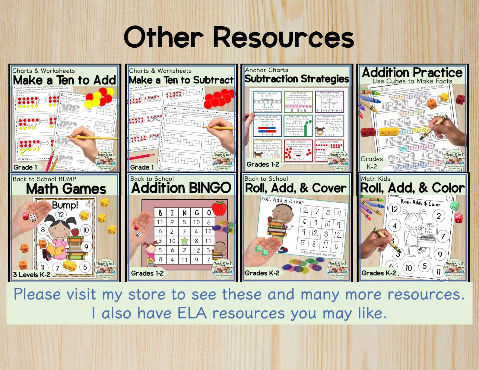 Addition Strategies Mini-posters for First or Second Grade | Anchor ...
