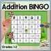 Christmas Addition BINGO With Dice for First or Second Grade Holiday ...