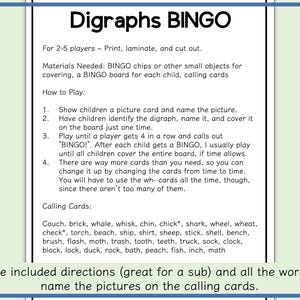 Digraphs Bingo/phonics Game/outer Space Theme/small Group Teacher Led ...