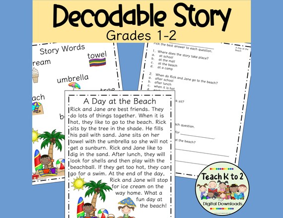 Decodable Story With Sight Words/grade 1 Story/word - Etsy