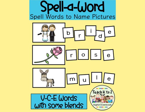 Spell-a Word VCE Words With Blends Word - Etsy