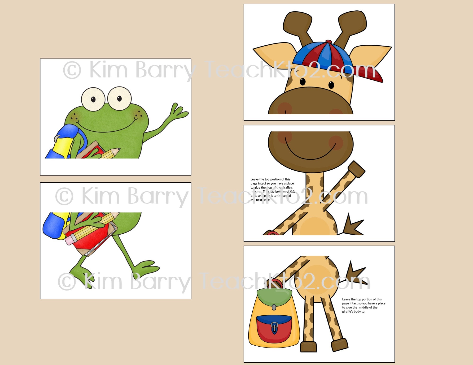 Back to School Bulletin Board Set/animals at School/classroom - Etsy