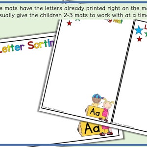 Letter Identification and Recognition Sorting Activity for Kindergarten ...