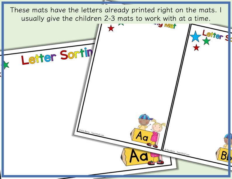 Letter Identification and Recognition Sorting Activity for Kindergarten ...