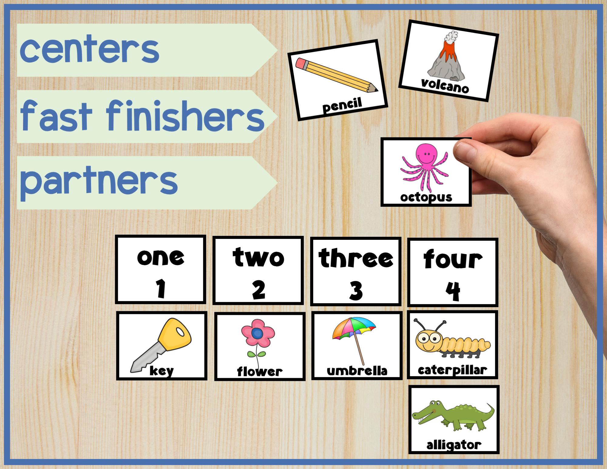 Counting Syllables Activity and Worksheets for Grades K-1/literacy ...
