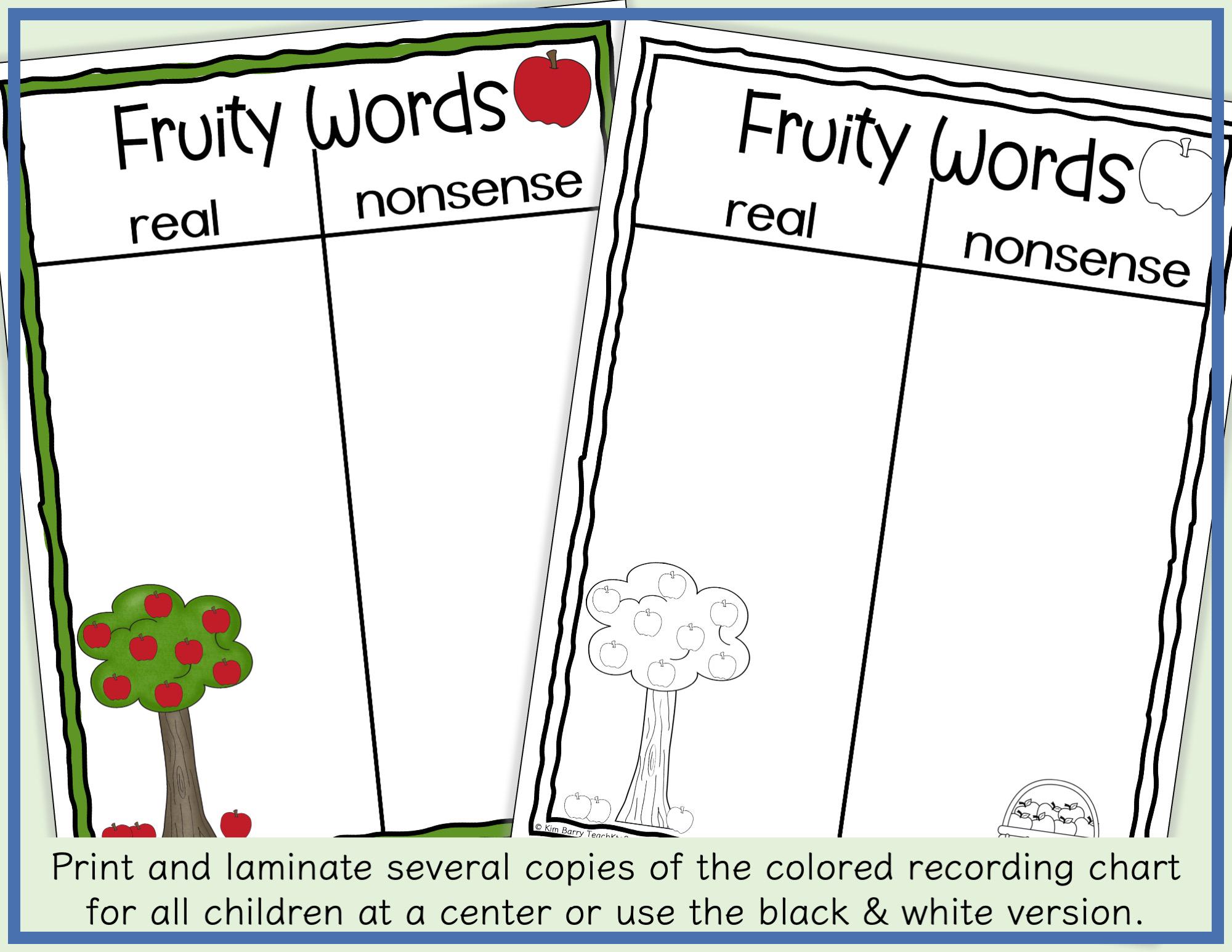 Blend, Read, Write Real and Nonsense CVC Words for Kindergarten or ...