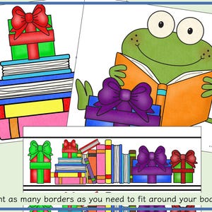 Christmas Animals Bulletin Board Kit/unwrap a Good Book Holiday Decor ...