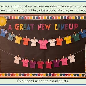 Back to School Bulletin Board Set/a Great New Lineup/classroom Decor ...