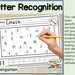 Letter Recognition and Handwriting Practice Worksheets for Preschool ...