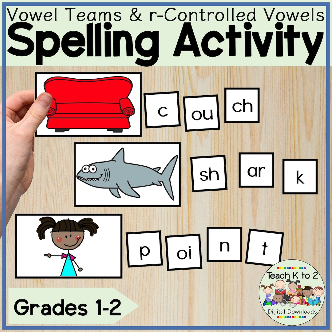 Spell-a Word Vowel Teams/r-controlled Vowels/word Building/spelling ...