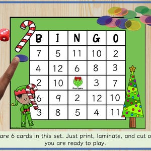 Christmas Addition BINGO With Dice for First or Second Grade Holiday ...