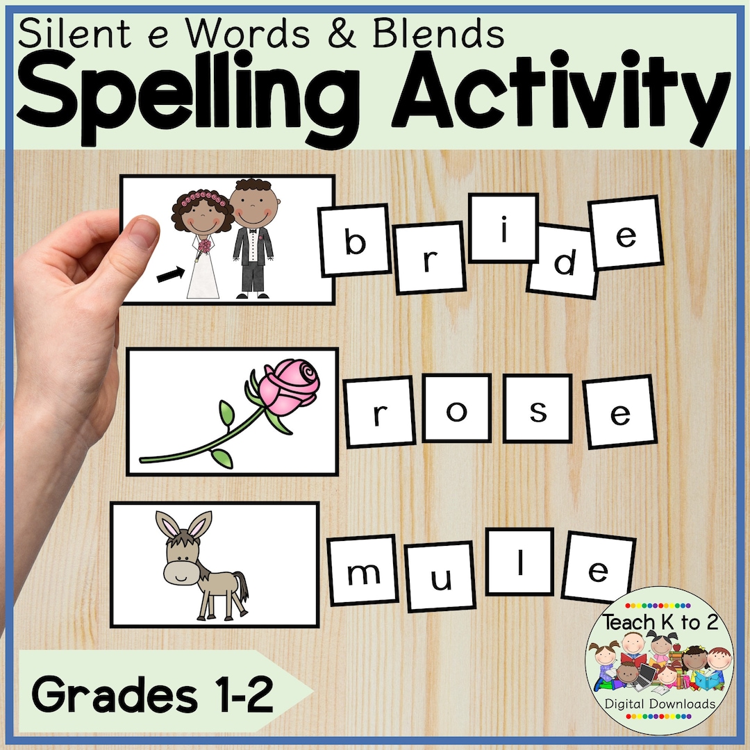 Spell-a Word VCE Words With Blends Word Building/spelling/literacy ...