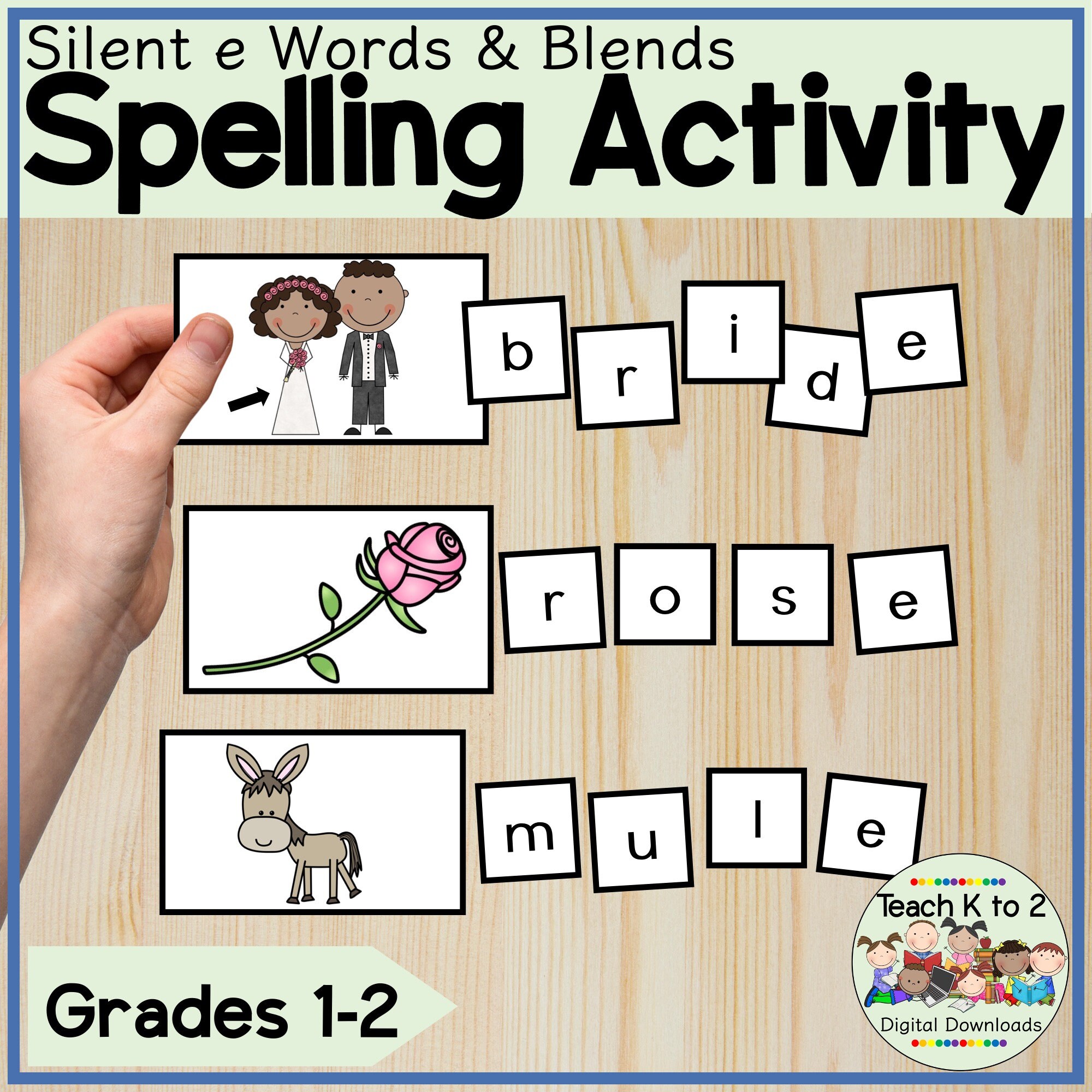 Spell-a Word VCE Words With Blends Word Building/spelling/literacy ...