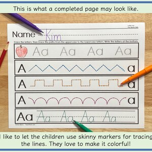 Tracing Lines and Letters Worksheets for Handwriting and Pencil Control ...